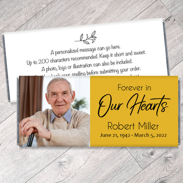Forever in our Hearts Memorial Candy Bar Wrappers - CandyBarWrappers.com
