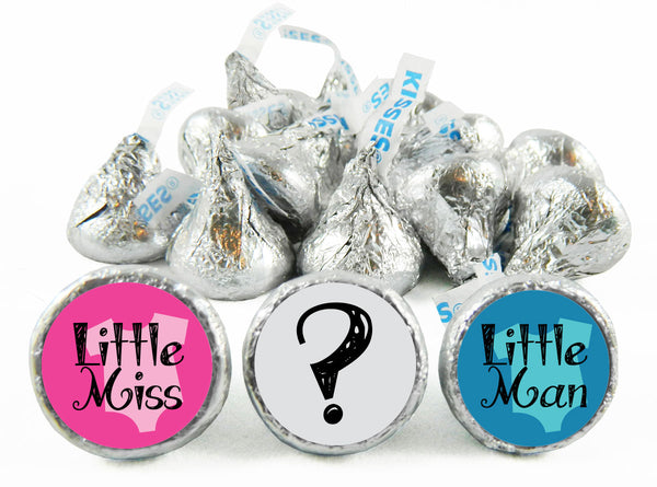 Little Man Little Miss? Gender Reveal Labels for Hershey's Kisses ...