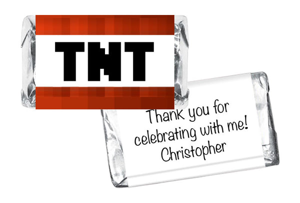TNT Boy Birthday Mini Bar Wrappers - CandyBarWrappers.com